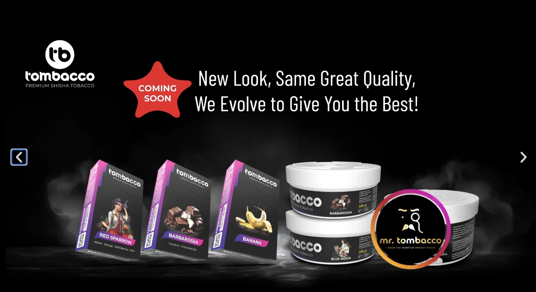 Tombacco’s brand-new packaging : New Look, Same Great Quality ...